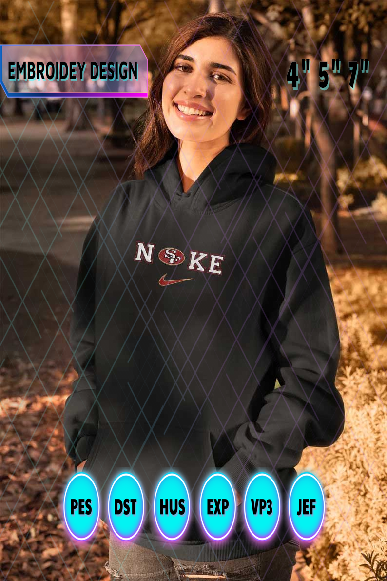 NIKE NFL San Francisco 49ers Logo Embroidery Design, NIKE NF | Inspire ...