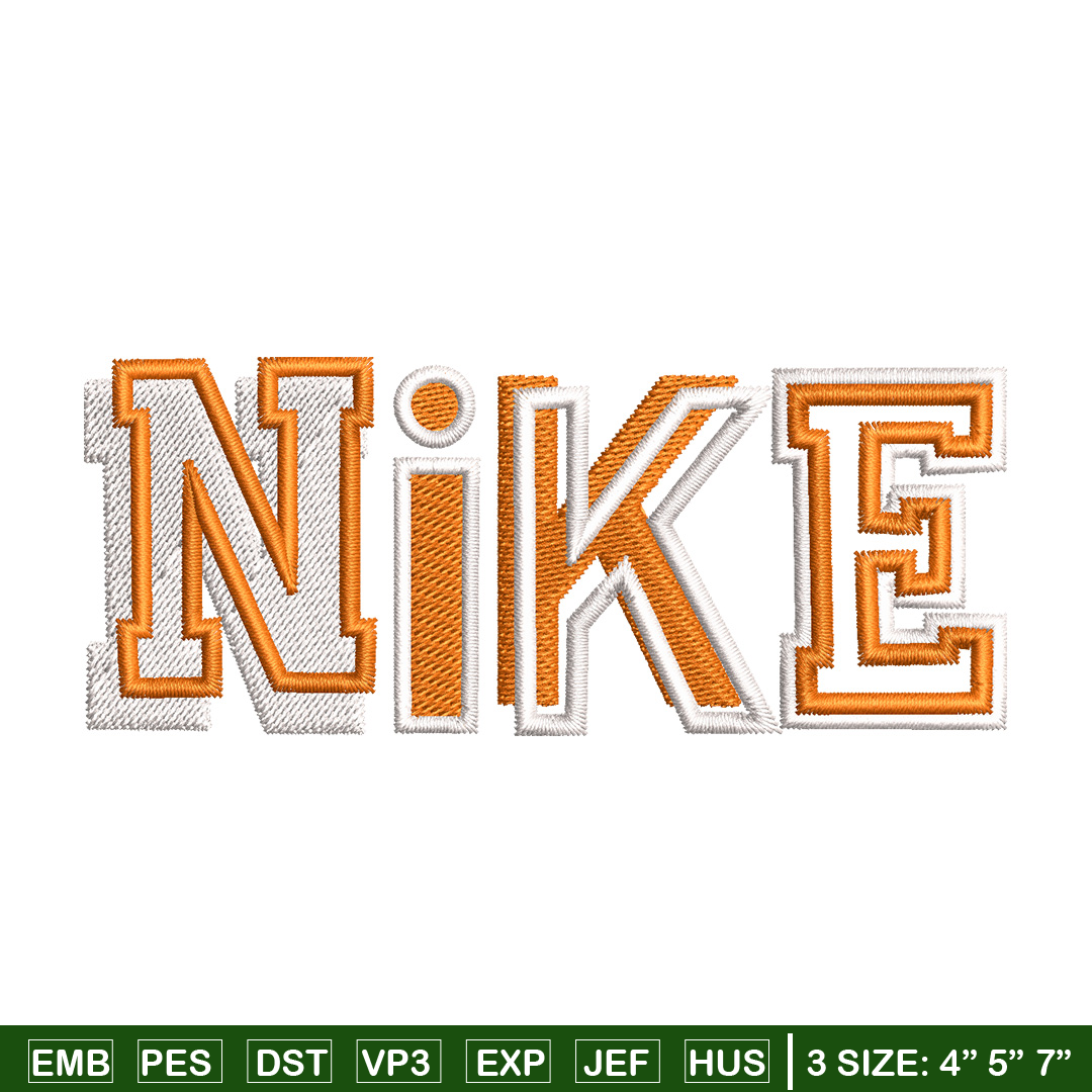 Nike orange logo embroidery design, Nike embroidery, Nike de | Inspire ...