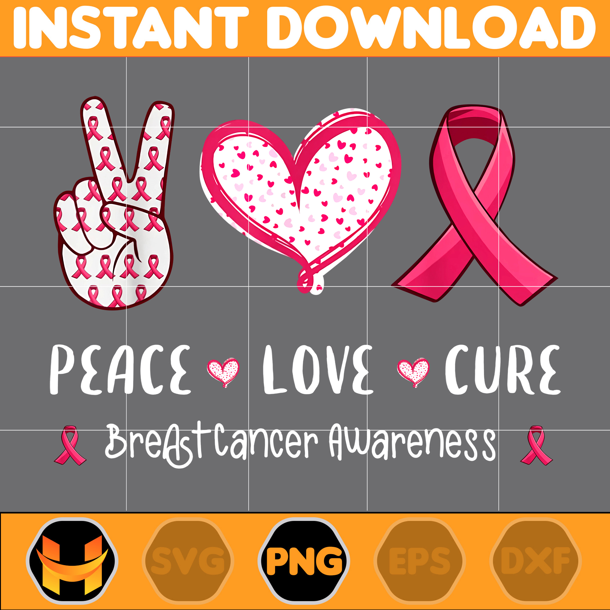 Designs Breast Cancer Groovy Style PNG, Cancer PNG, Cancer A | Inspire ...