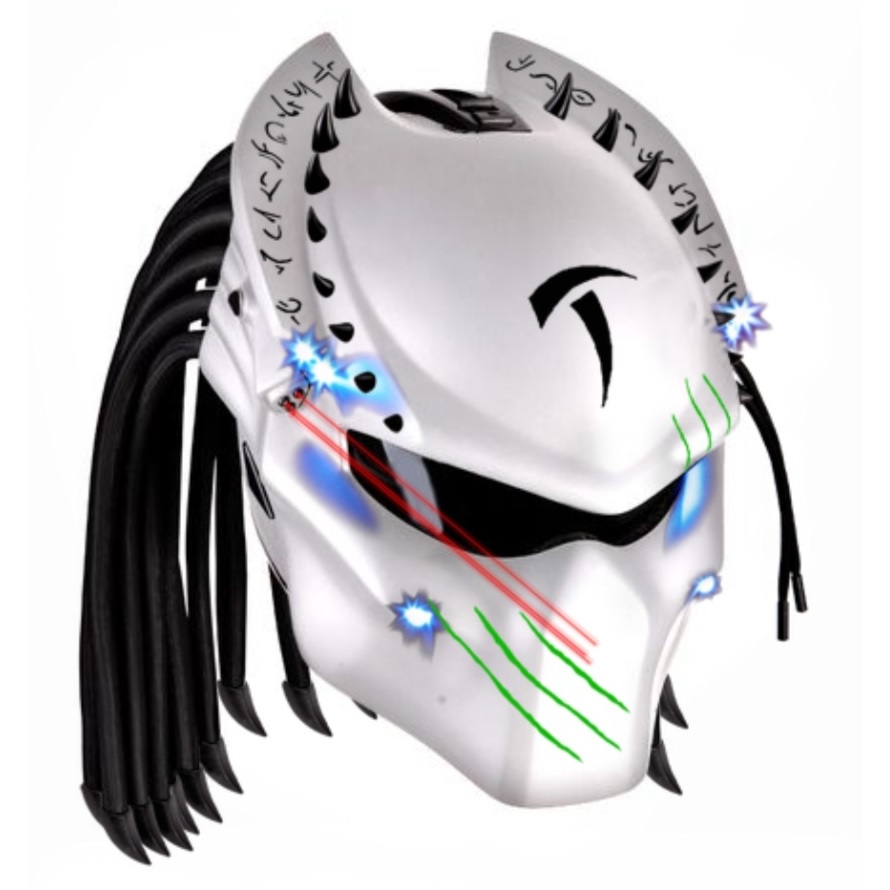 White Predator Motorcycle Helmet Predator UNO | Helmets | Flow Kayaks