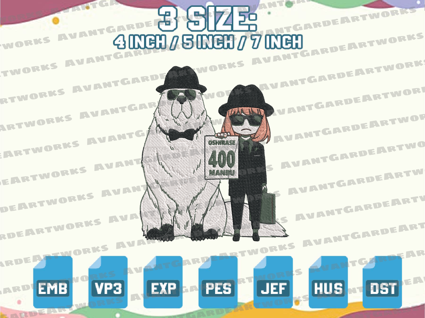 Spy Embroidery Designs, Spy Girl Embroidery, Spy Anime Embro | Inspire ...