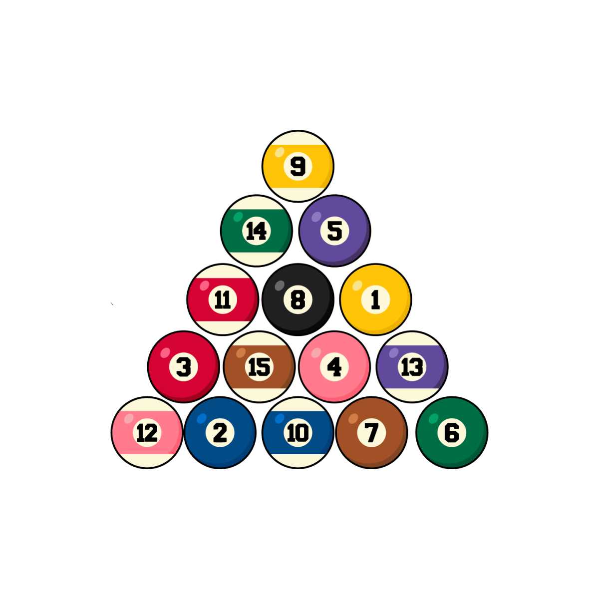 Pool ball set svg, billiard ball svg, billiard ball clipart | Inspire ...