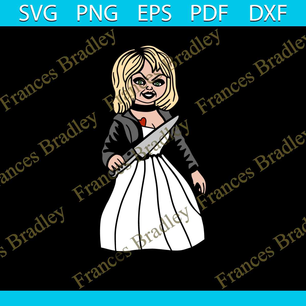 Bride of Chucky Tiffany SVG, Cricut svg, Clipart, Layered S | Inspire ...