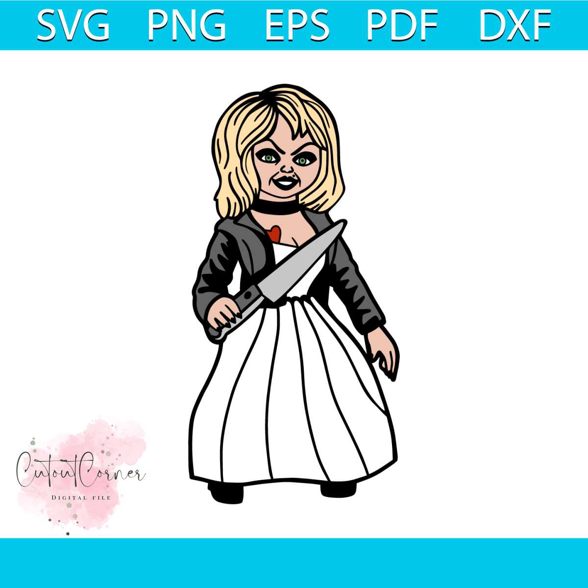 Bride of Chucky Tiffany SVG, Cricut svg, Clipart, Layered S | Inspire ...