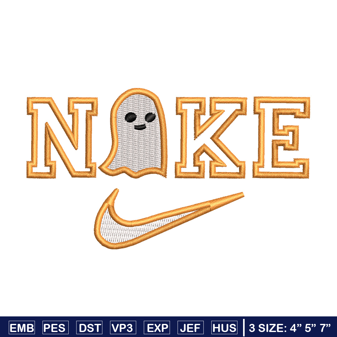 Nike x ghost horror embroidery design, Ghost embroidery, Nik | Inspire ...