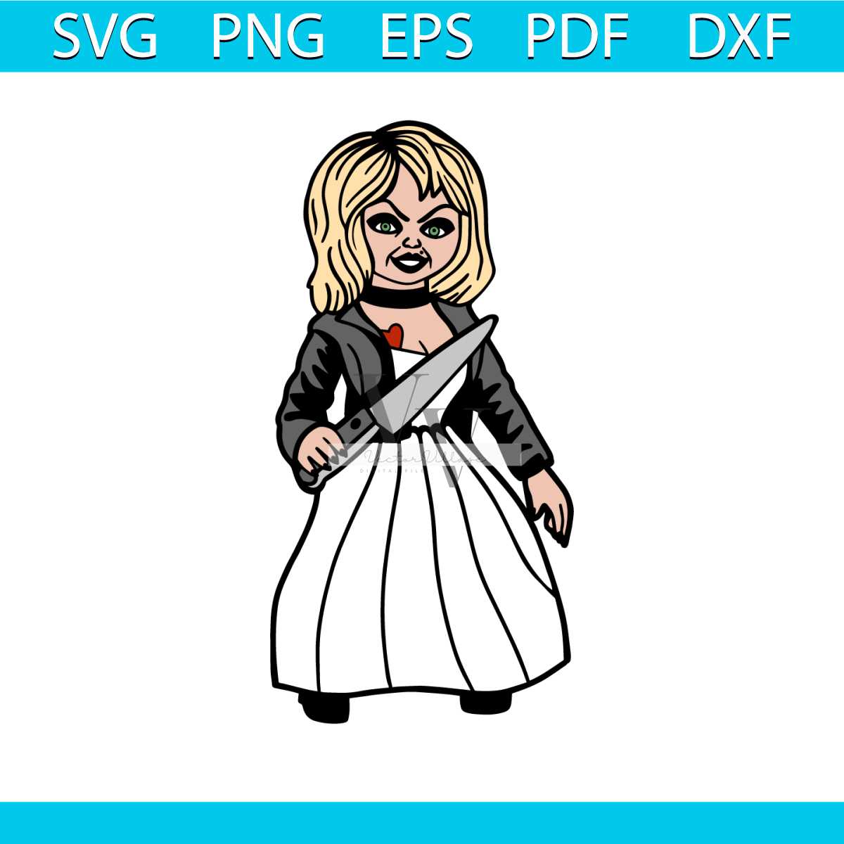 Bride of Chucky Tiffany SVG, Cricut svg, Clipart, Layered S | Inspire ...