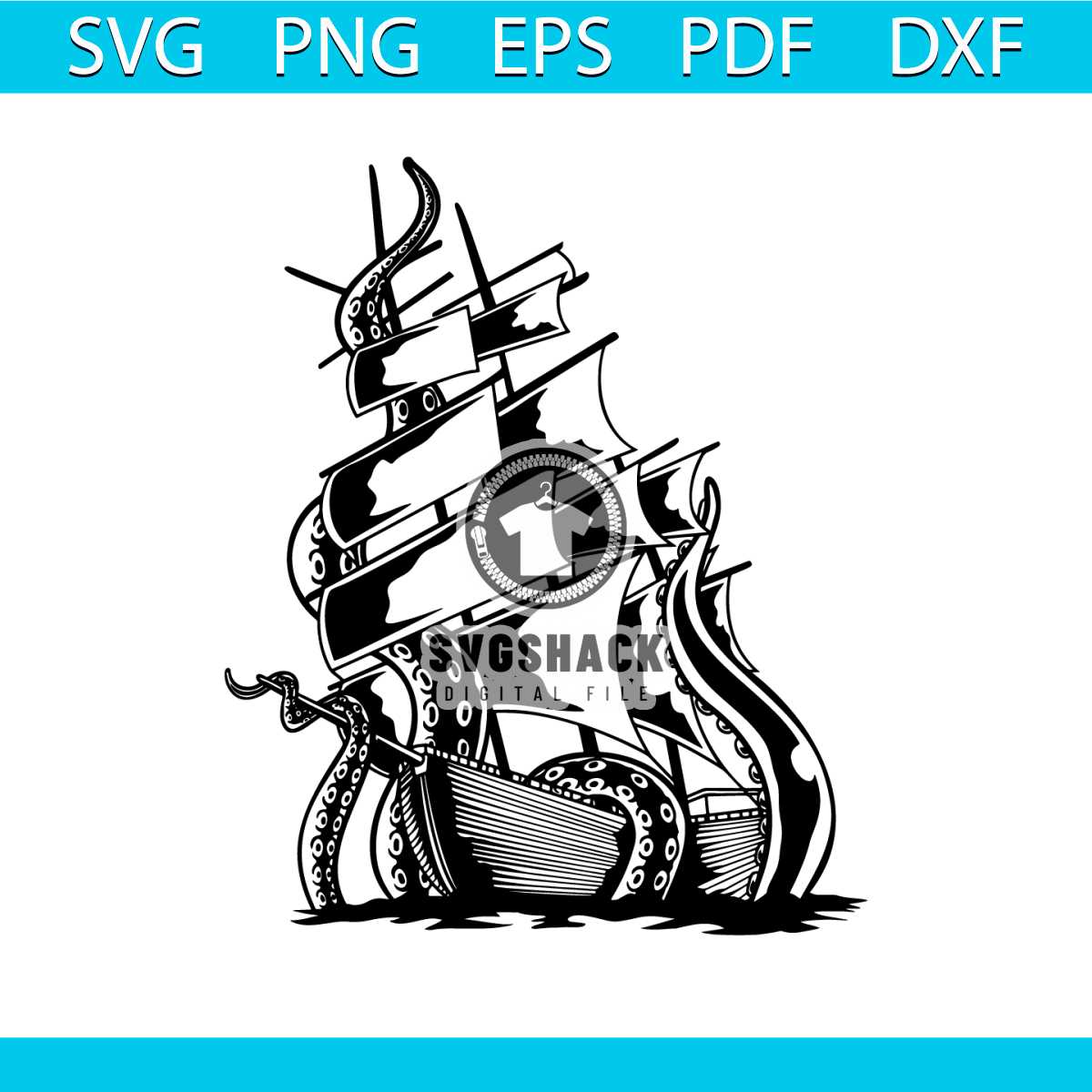 Kraken Svg File | Giant Kraken Svg | Tentacles Svg | Mythica - Inspire ...