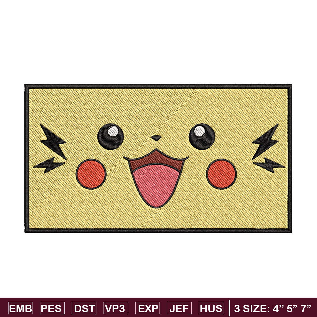 Pikachu frame embroidery design, Pokemon embroidery, Anime d | Inspire ...