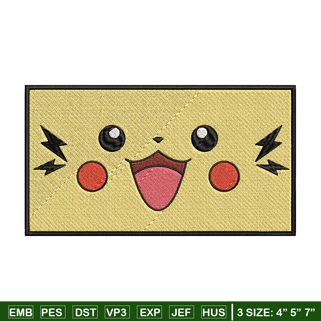 Pikachu frame embroidery design, Pokemon embroidery, Anime d | Inspire ...