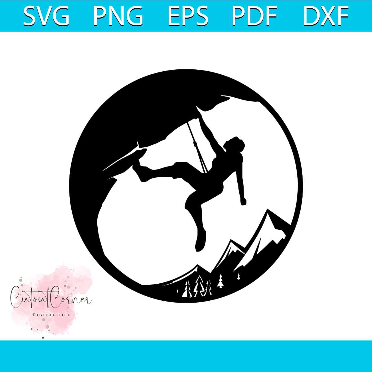 Climbing Woman Svg, Mountain Climbing Svg, Rock Climber Svg, | Inspire ...