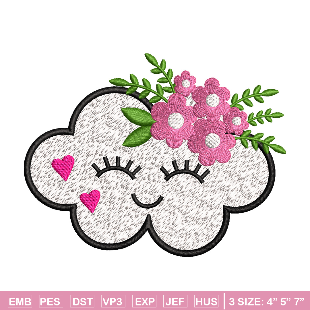 Cloud cute embroidery design, Cloud embroidery, Embroidery f | Inspire ...