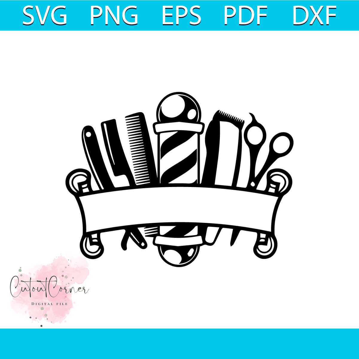 Barbershop Logo SVG, Barber Shop Svg, Barber Logo Svg, Hair | Inspire ...