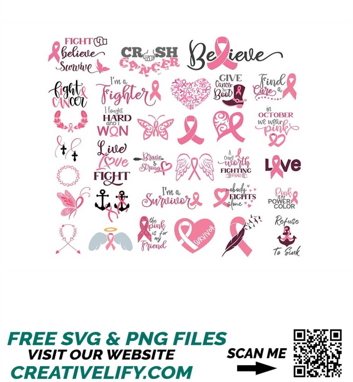 Cancer SVG - Cancer Awareness SVG - Cancer SVG - Cancer Ribb - Inspire ...