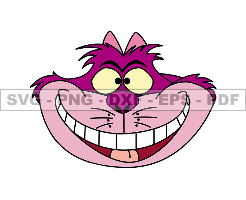 Cheshire Cat Svg, Cheshire Png, Cartoon Customs SVG, EPS, PN | Inspire ...