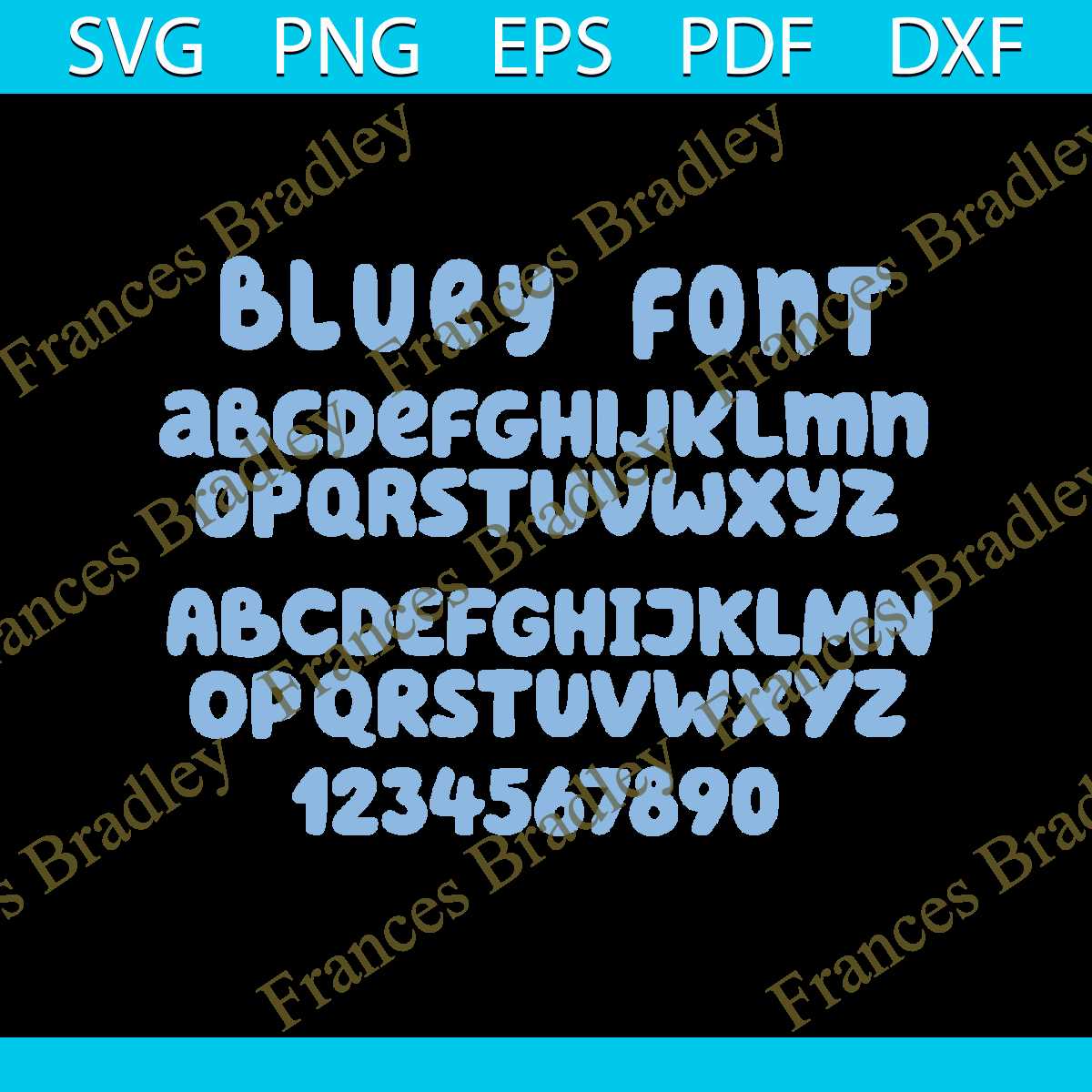 BLUEY Font SVG , Bluey Font Cricut , Bluey Clipart, Bluey Si | Inspire ...