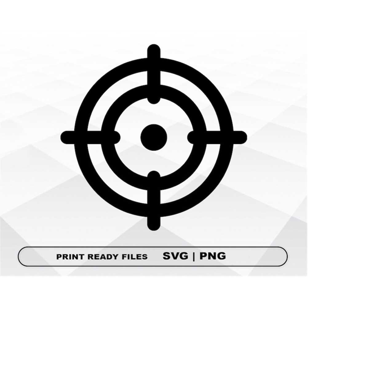 Target SVG and PNG Files Clipart, Target Print SVG, Digital | Inspire ...