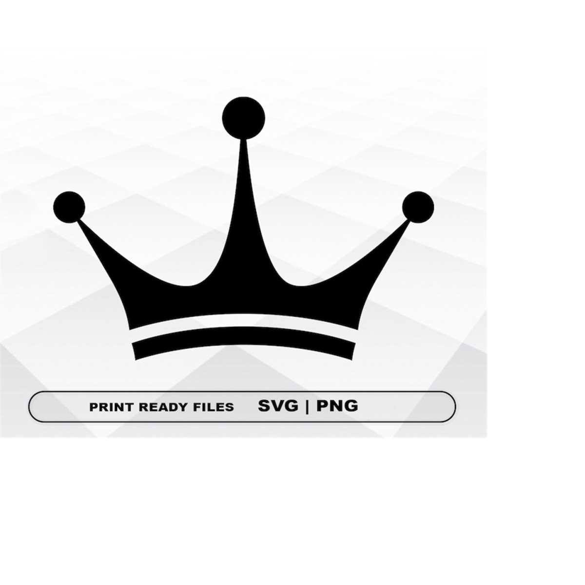 Crown SVG and PNG Files Clipart, Crown Print SVG, Digital Do - Inspire ...
