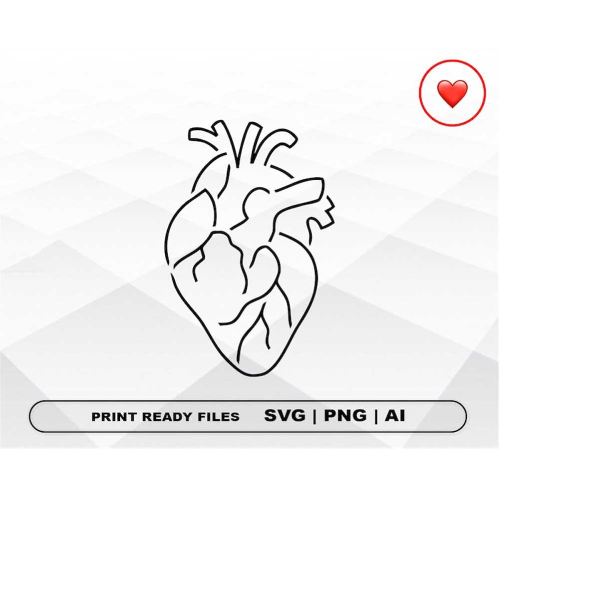 Heart SVG and PNG Files Clipart, Heart Print Ai and SVG Digi - Inspire ...