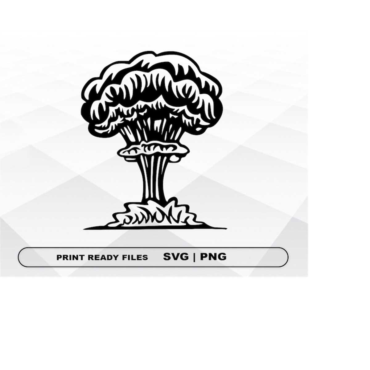 Explosion Bang SVG and PNG Files Clipart, Explosion Print SV - Inspire ...