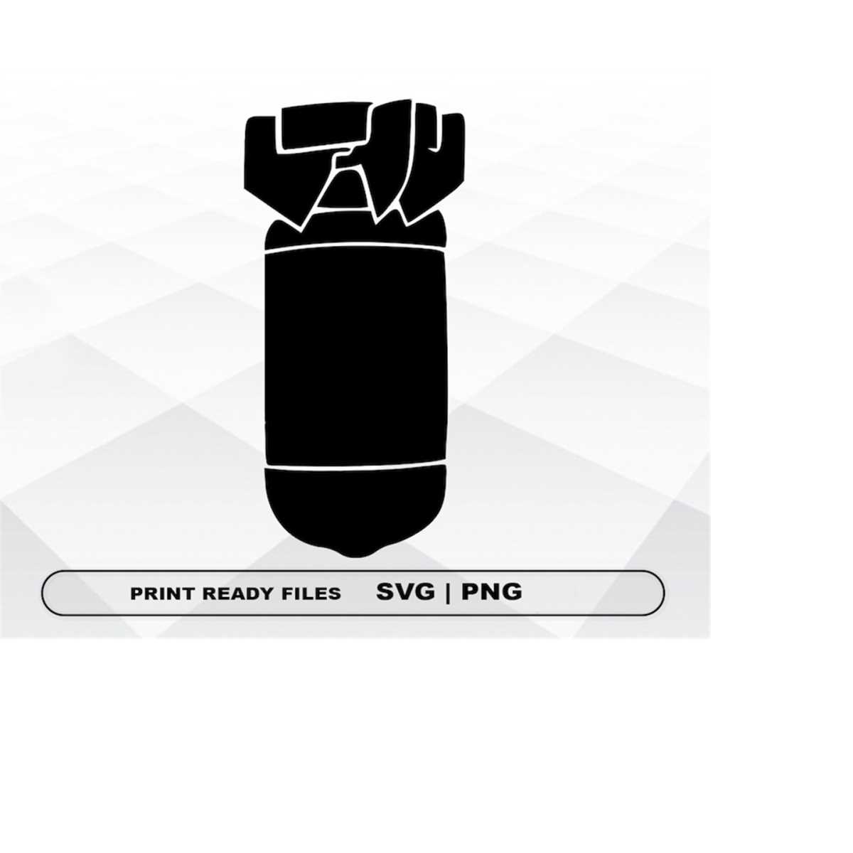 Bomb SVG and PNG Files Clipart, Bomb Print SVG, Digital Down - Inspire ...