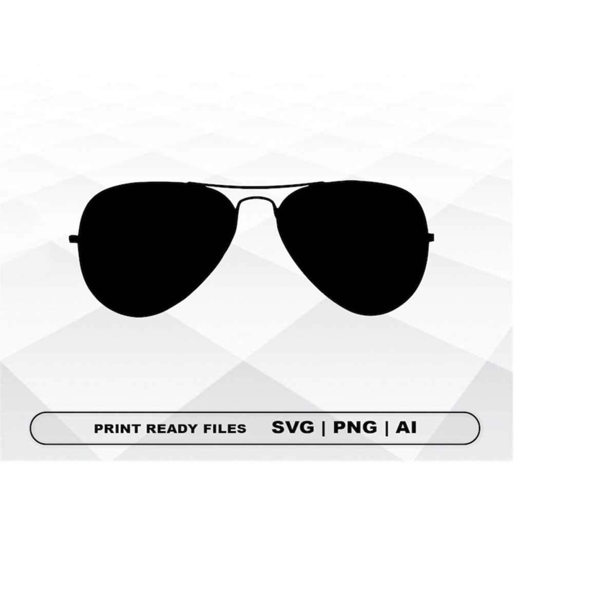 Aviator Glasses svg ,Glasses SVG, Files Clipart, Print Ai an - Inspire ...