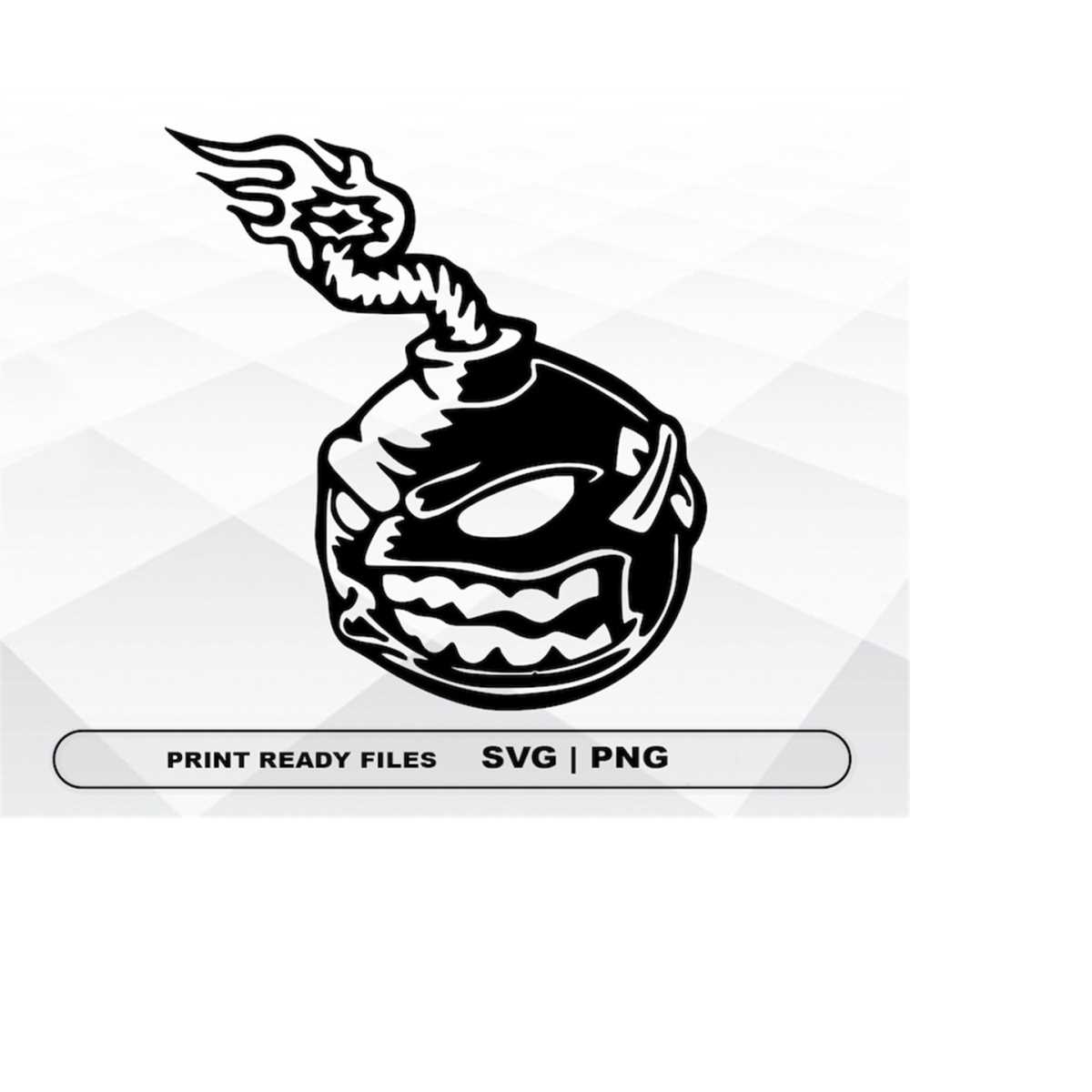 Bomb SVG and PNG Files Clipart, Bomb Print SVG, Digital Down - Inspire ...