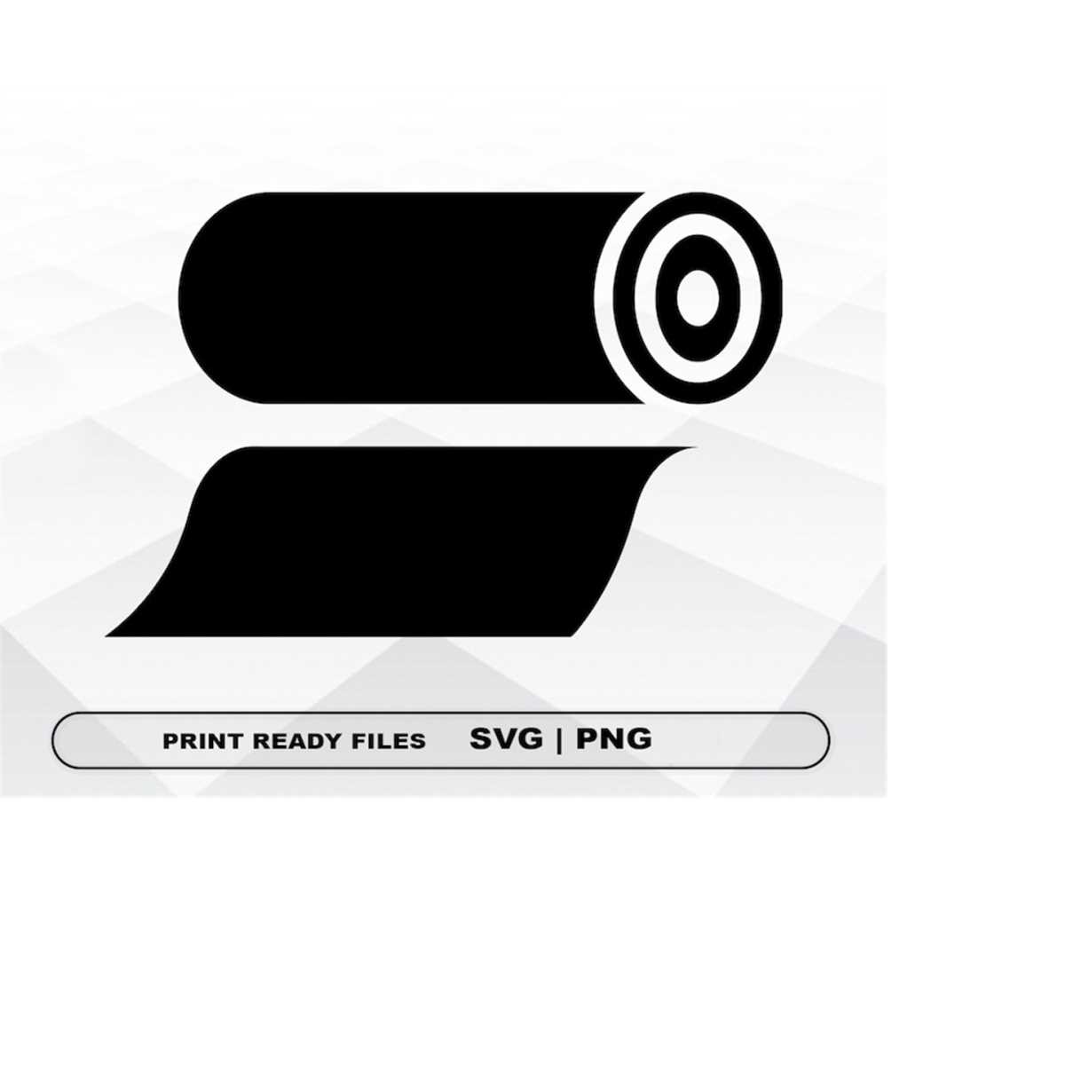 Roll SVG and PNG Files Clipart, Roll Print SVG, Digital Down - Inspire ...