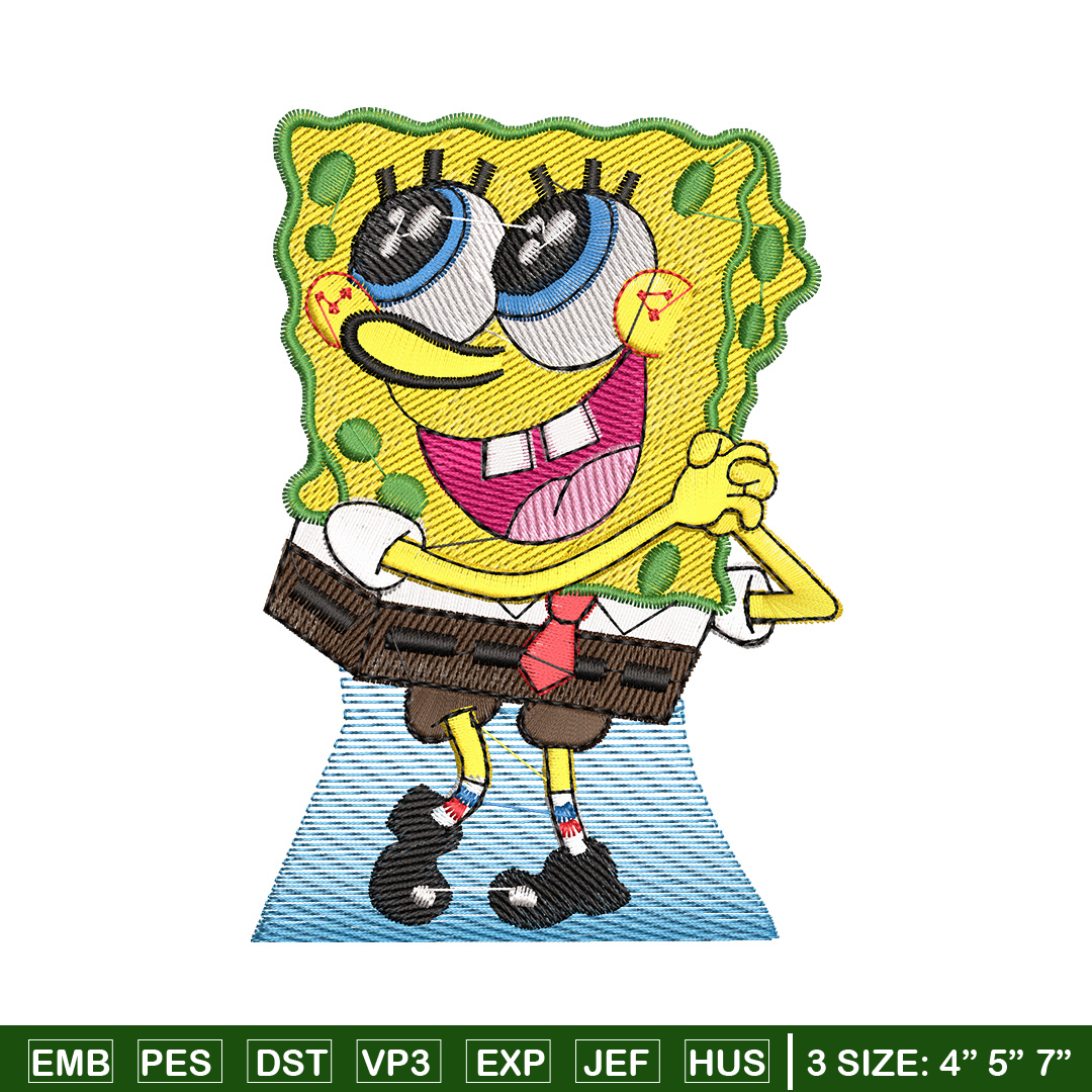 Spongebob embroidery design, Spongebob embroidery, Anime des | Inspire ...