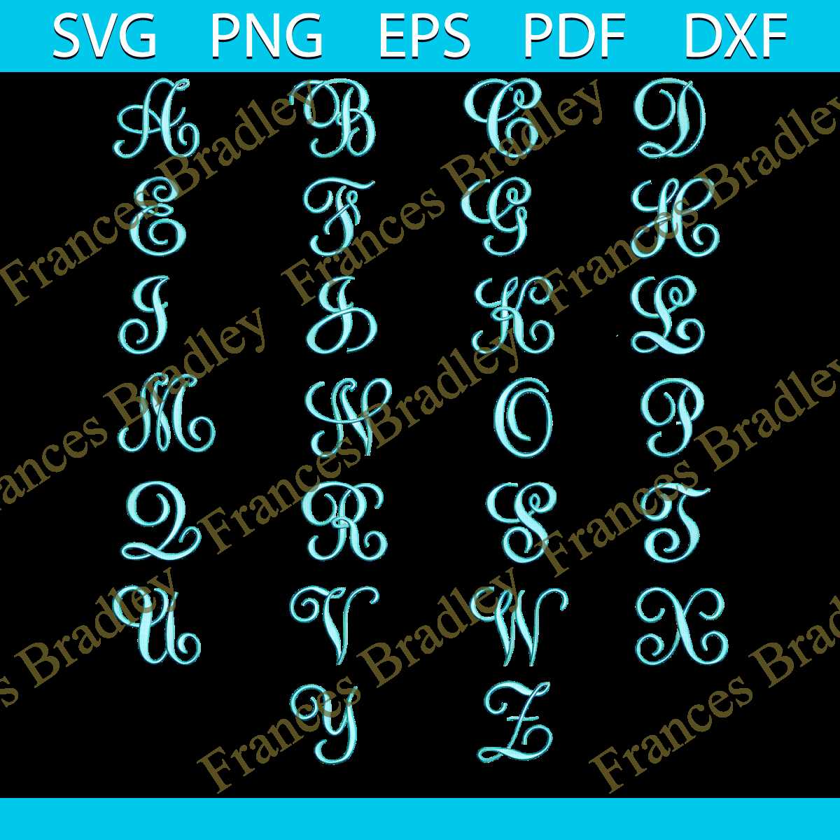 Sydney Large Embroidery Fonts Machine Embroidery Font Alphab | Inspire ...
