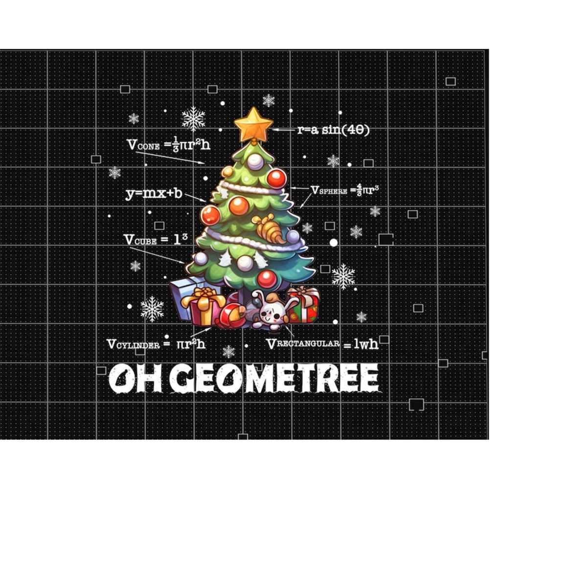 Oh Geometree Png, Geometry Christmas Tree Png, Teacher Png, - Inspire ...