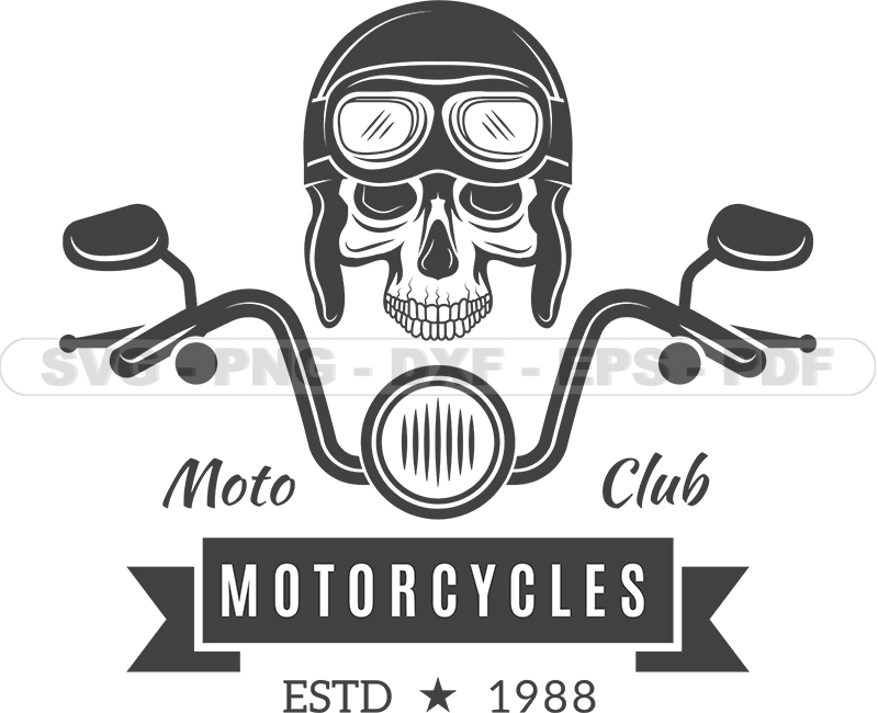 Motorcycle svg logo, Motorbike SVG PNG, Harley Logo, Skull S - Inspire ...