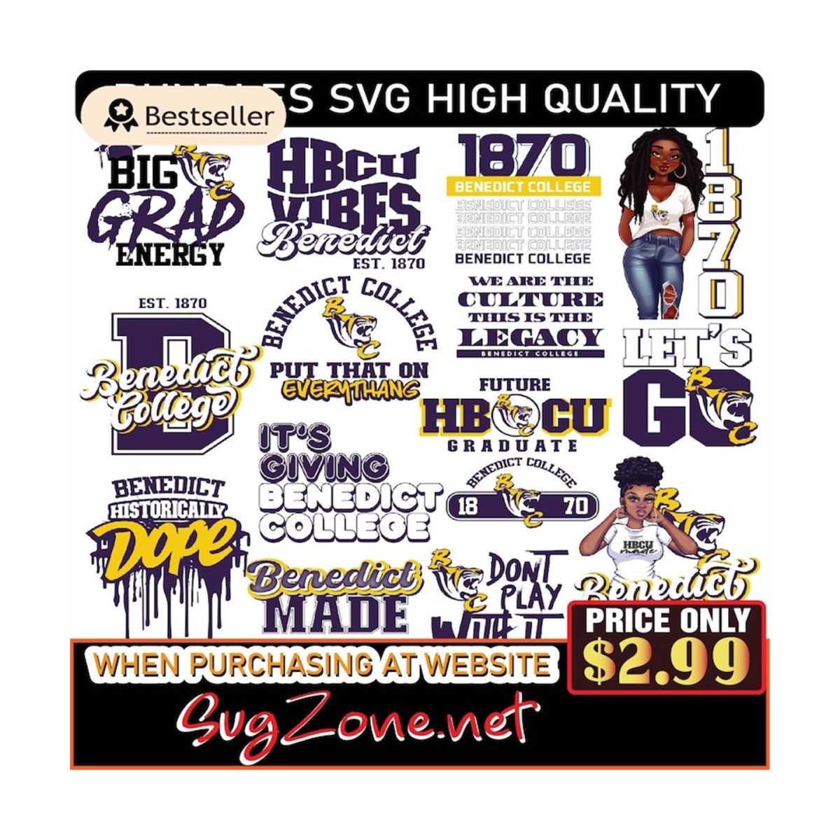 Benedict College Svg, Hbcu Collection, New Hbcu 2023, Hbcu S | Inspire ...