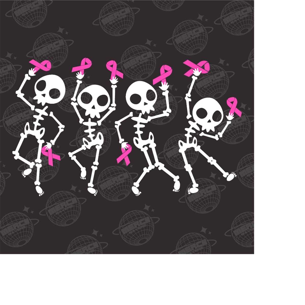 Dancing Skeletons Breast Cancer Png, Skeletons Ribbon Breast | Inspire ...