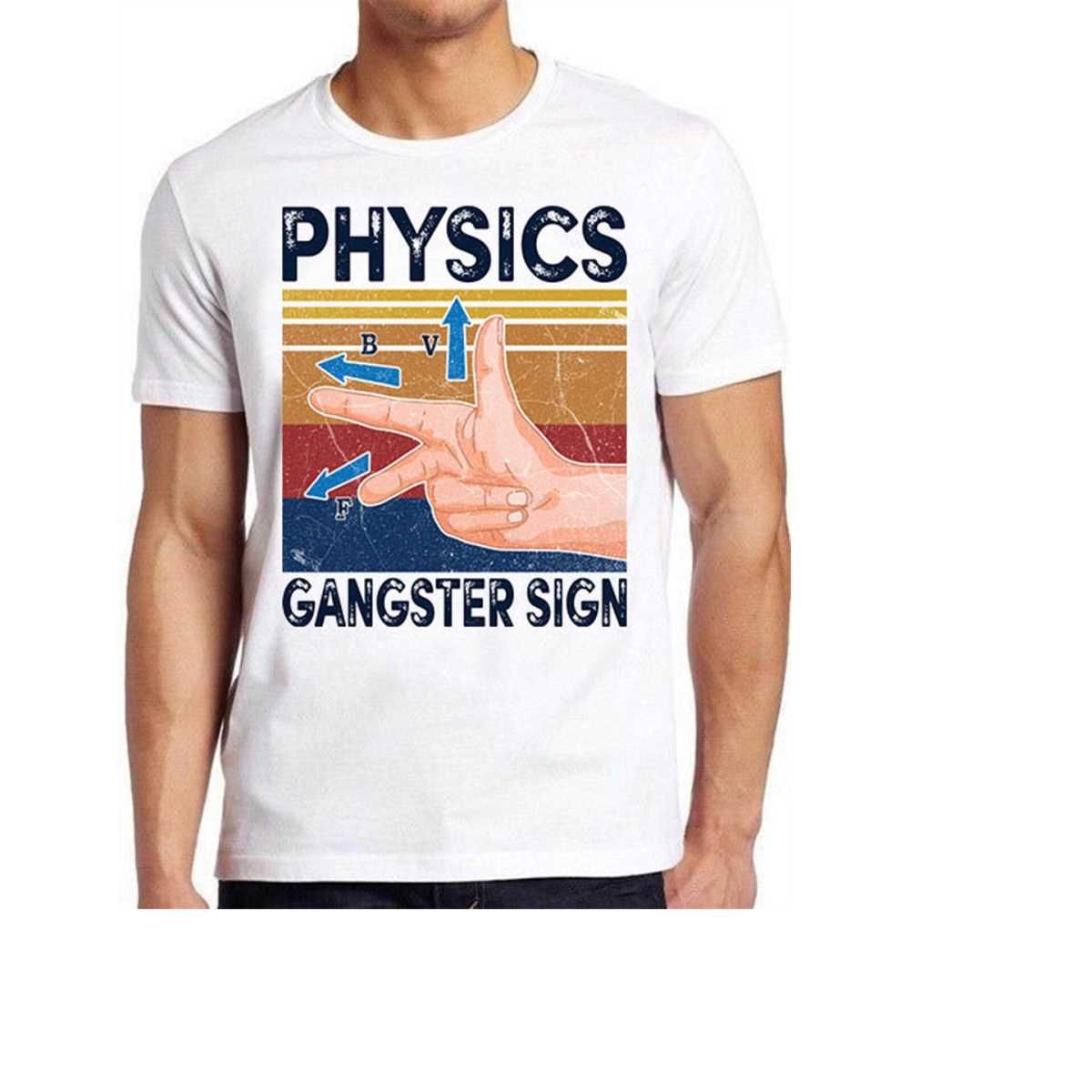 Physics Gangster Sign Hand Vector Funny Parody Science Unise | Inspire ...