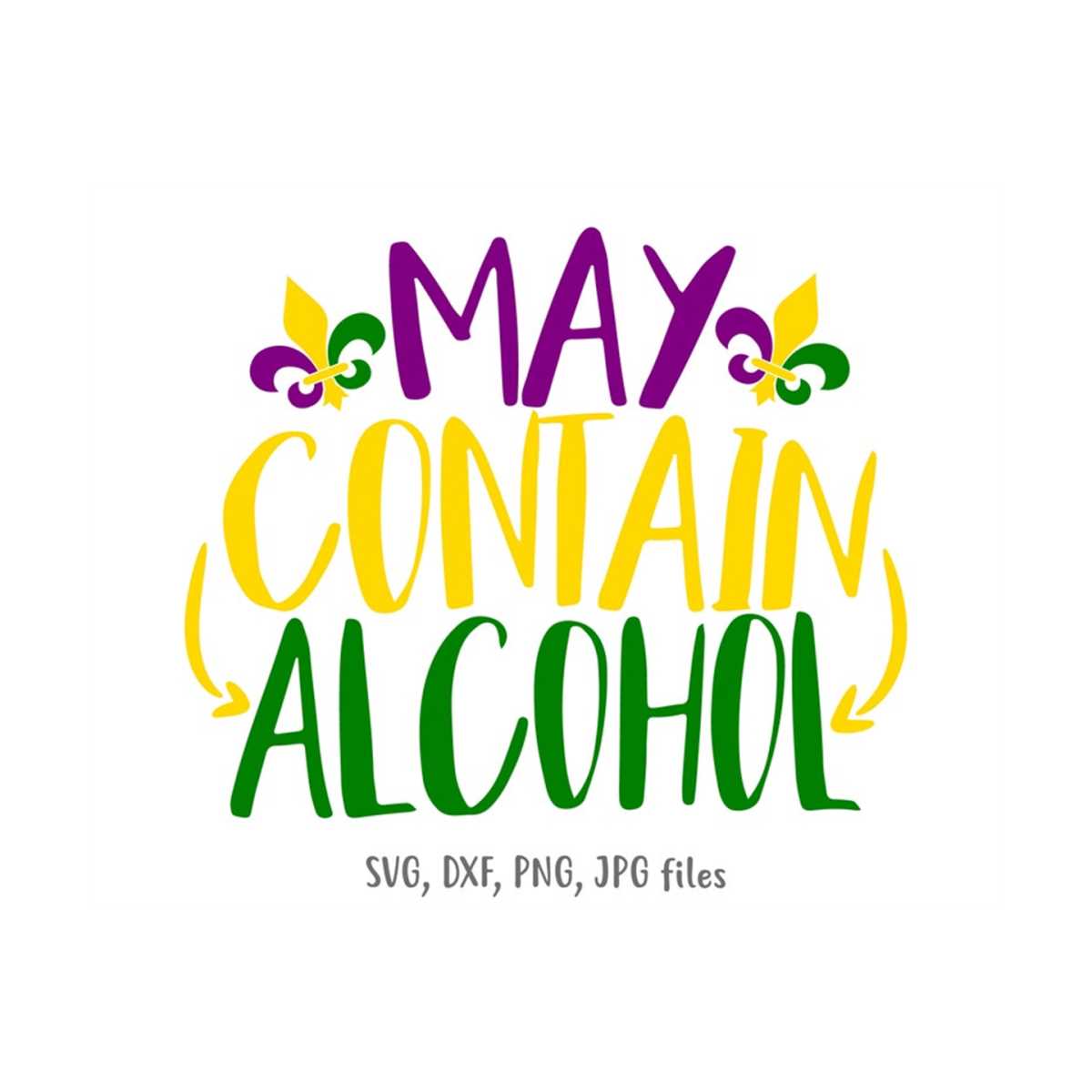 may contain alcohol svg - Inspire Uplift