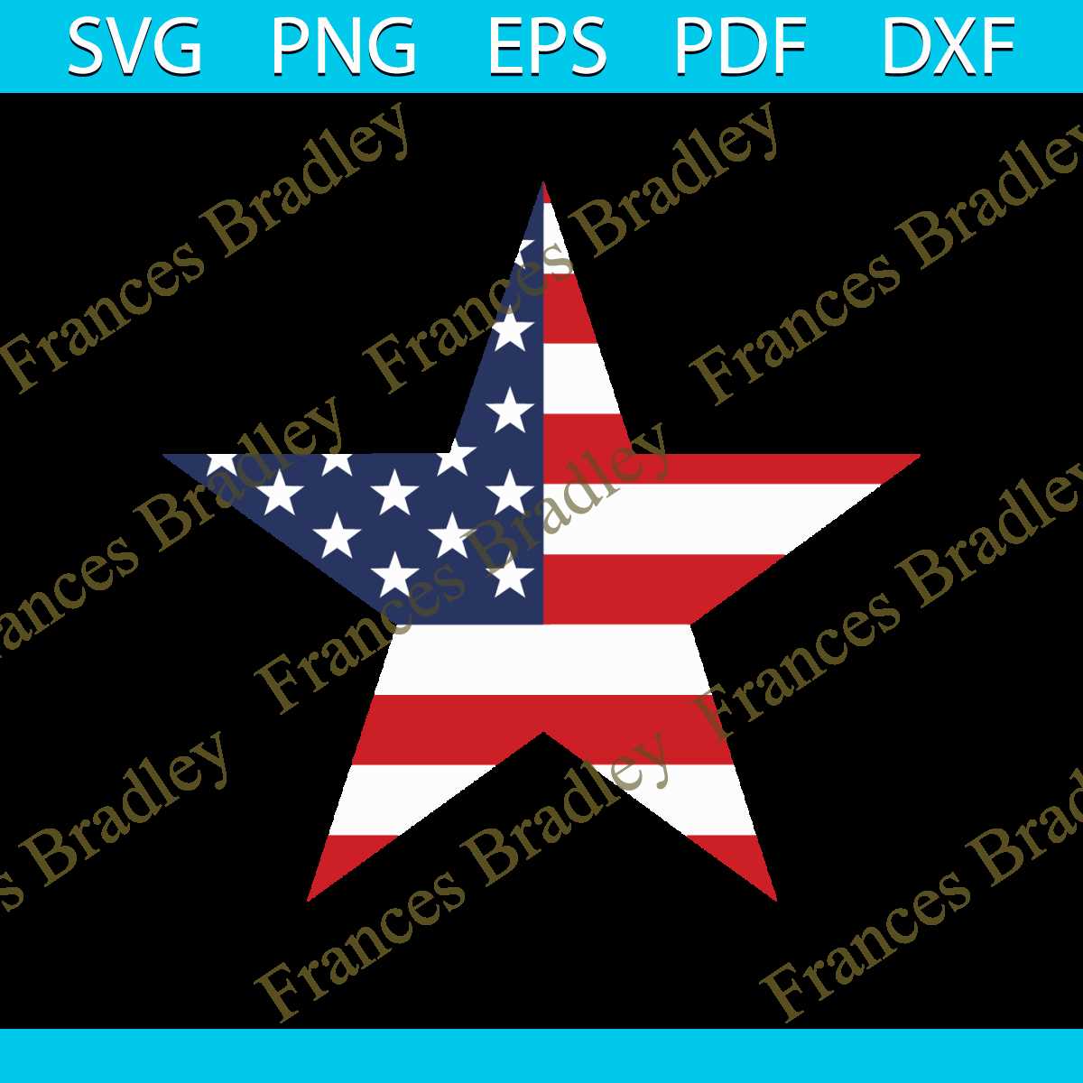 USA flag Star SVG, Independence day svg, Patriotic Cut File, | Inspire ...