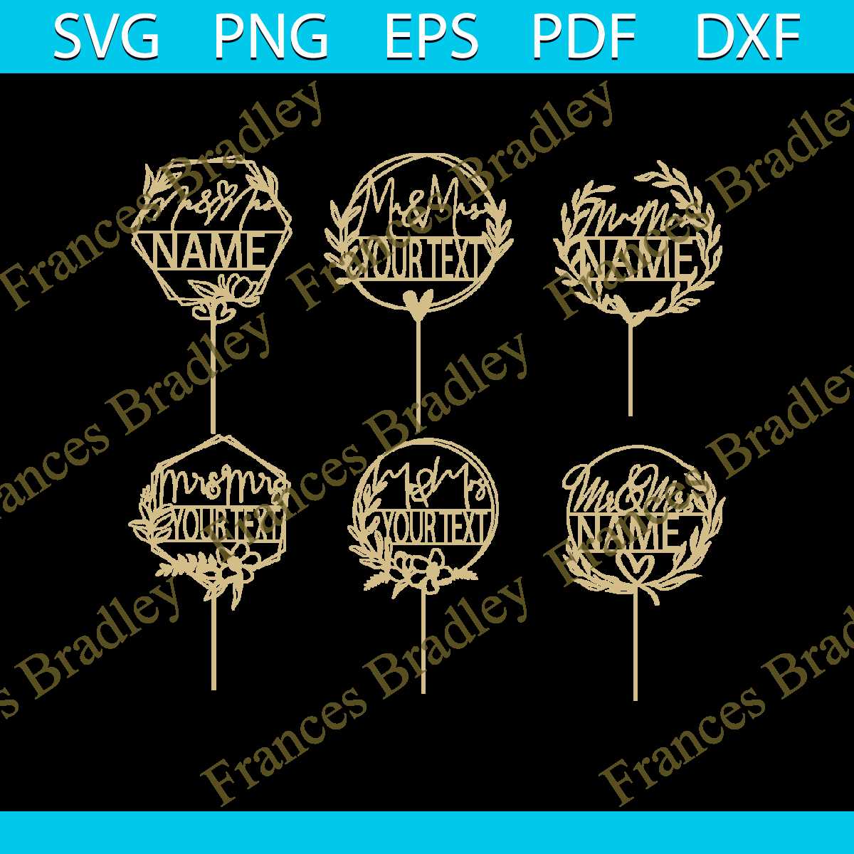 wedding cake topper svg - Inspire Uplift