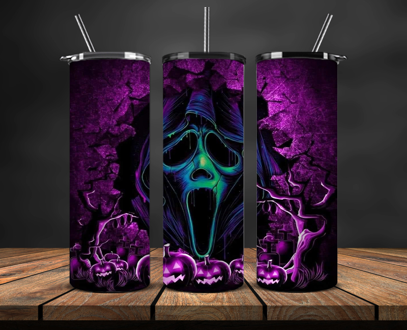 Halloween 20oz Tumbler Wrap ,Horror films Tumbler Wrap PNG, | Inspire ...
