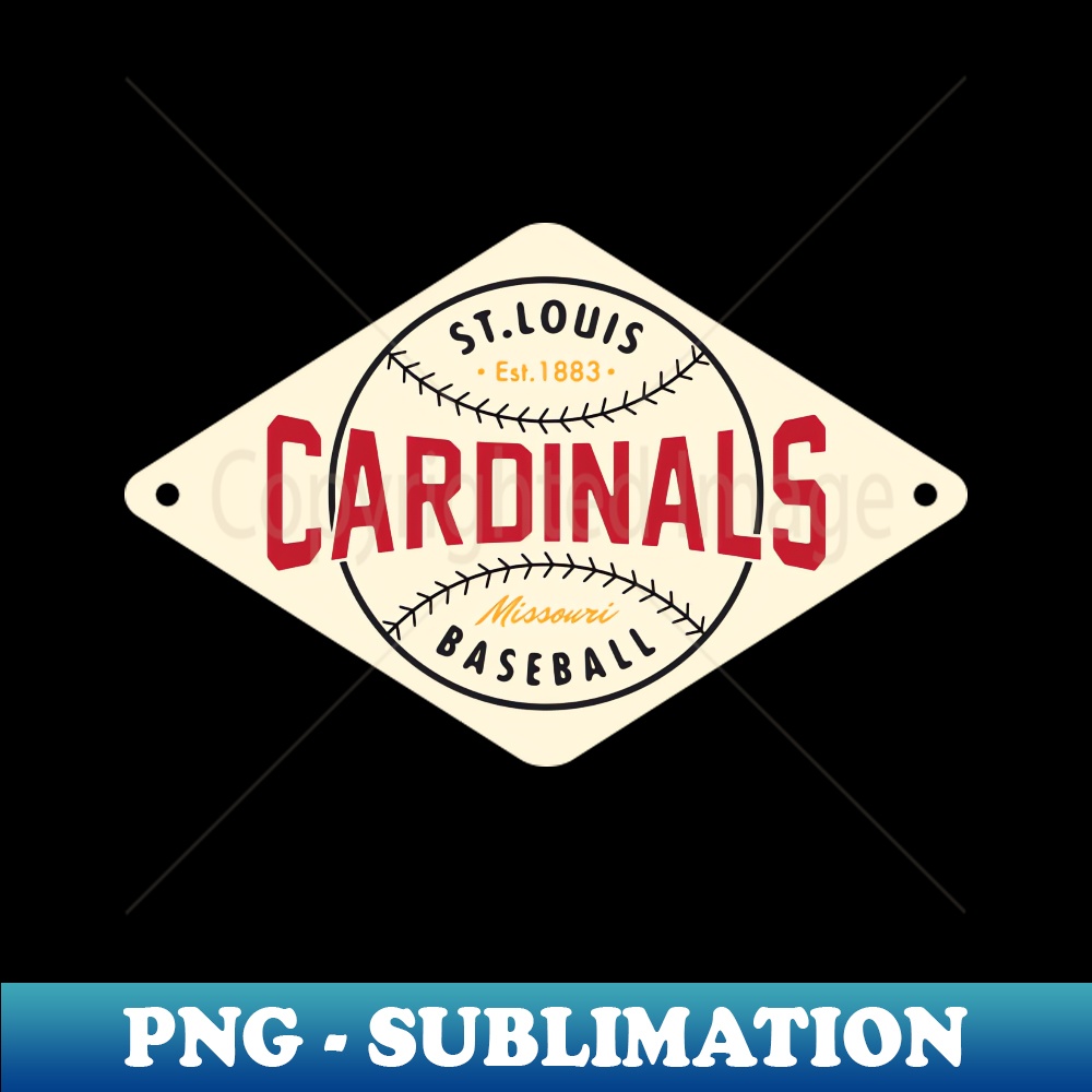 St Louis Cardinals Diamond - Buck Tee Originals - PNG Sublim | Inspire ...