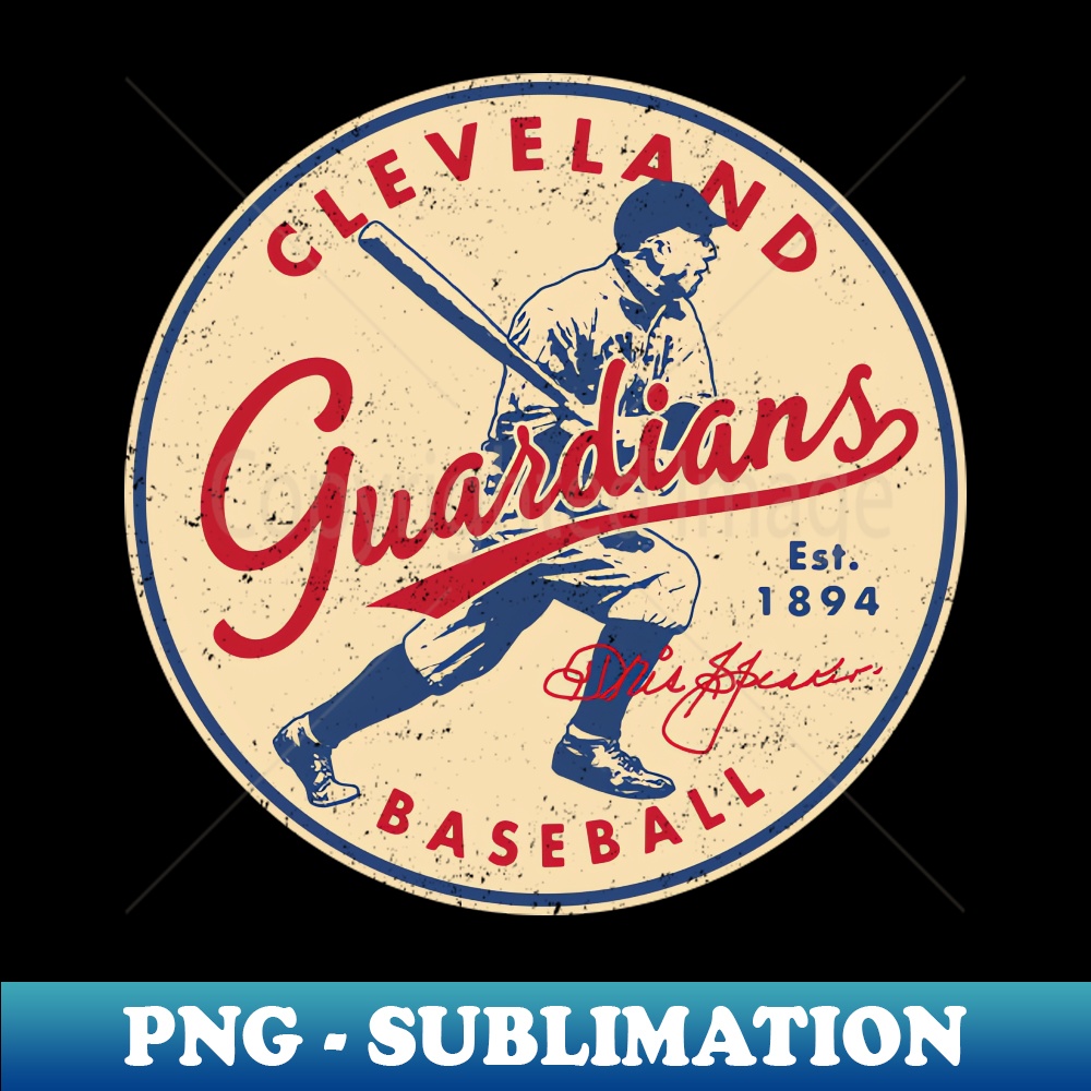 Tris Speaker Cleveland Guardians Sublimation PNG Digital Dow - Inspire ...