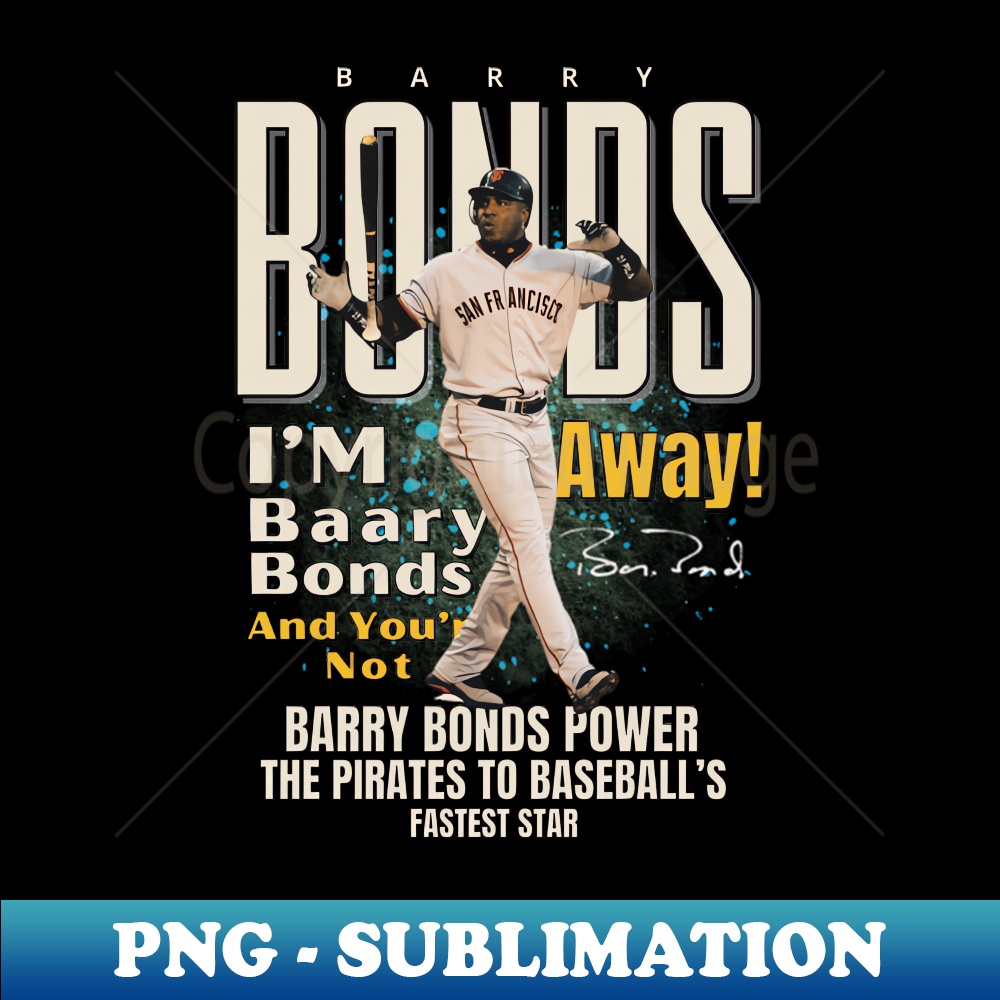 Barry Bonds Aesthetic PNG Sublimation - Unique Sports Memora | Inspire ...