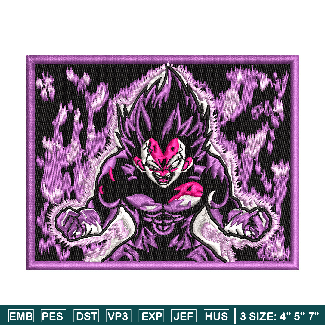 Vegeta ultra embroidery design, Dragonball embroidery, Nike | Inspire ...
