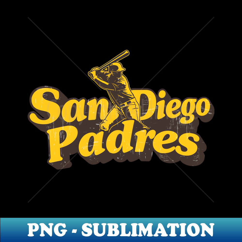 San Diego Padres Retro Baseball - Vintage PNG Sublimation Di | Inspire ...
