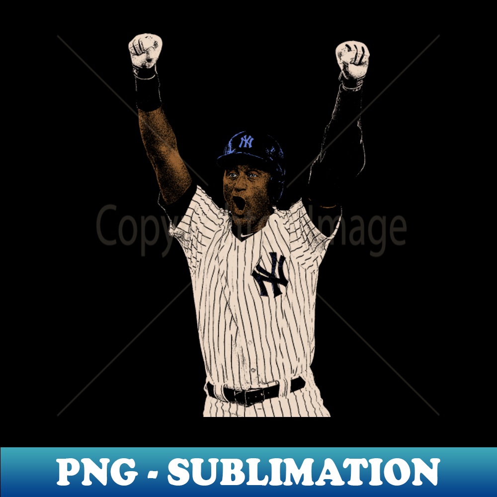 Derek Jeter Retro Baseball - PNG Transparent Digital Downloa | Inspire ...