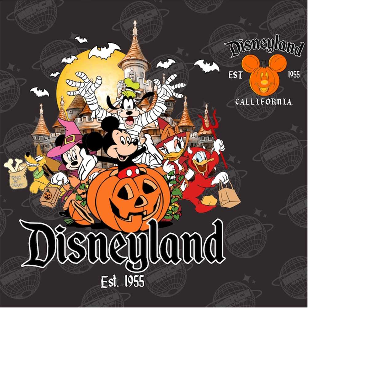 Disneyland Halloween PNG, Disneyland Est 1955 Halloween Png, | Inspire ...