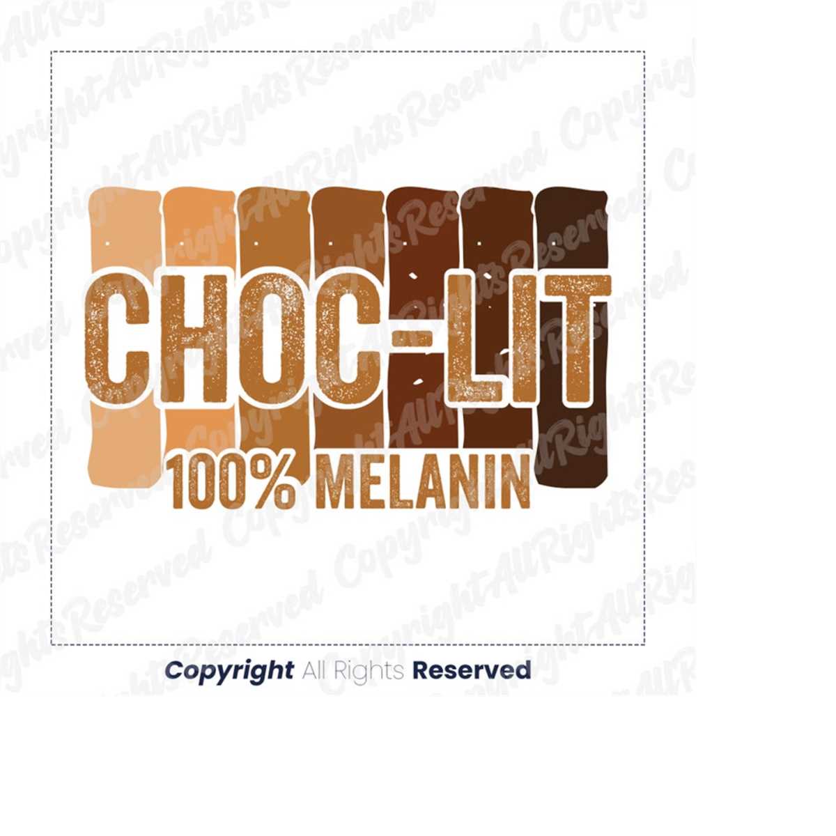 Choc LIT 100 Melanin SVG, Melanin Svg, Choclit Svg, Afro Svg - Inspire ...