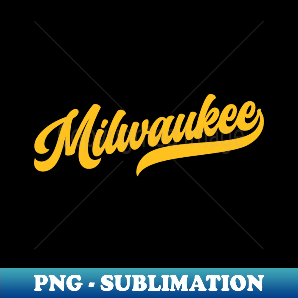Milwaukee - Retro Milwaukee Brewers Design - Premium PNG Sub | Inspire ...
