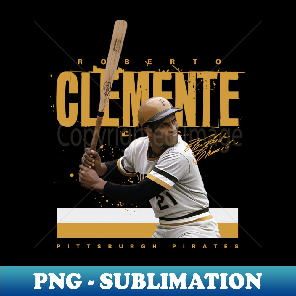 Roberto Clemente - Vintage Baseball Design - Instant Digital | Inspire ...