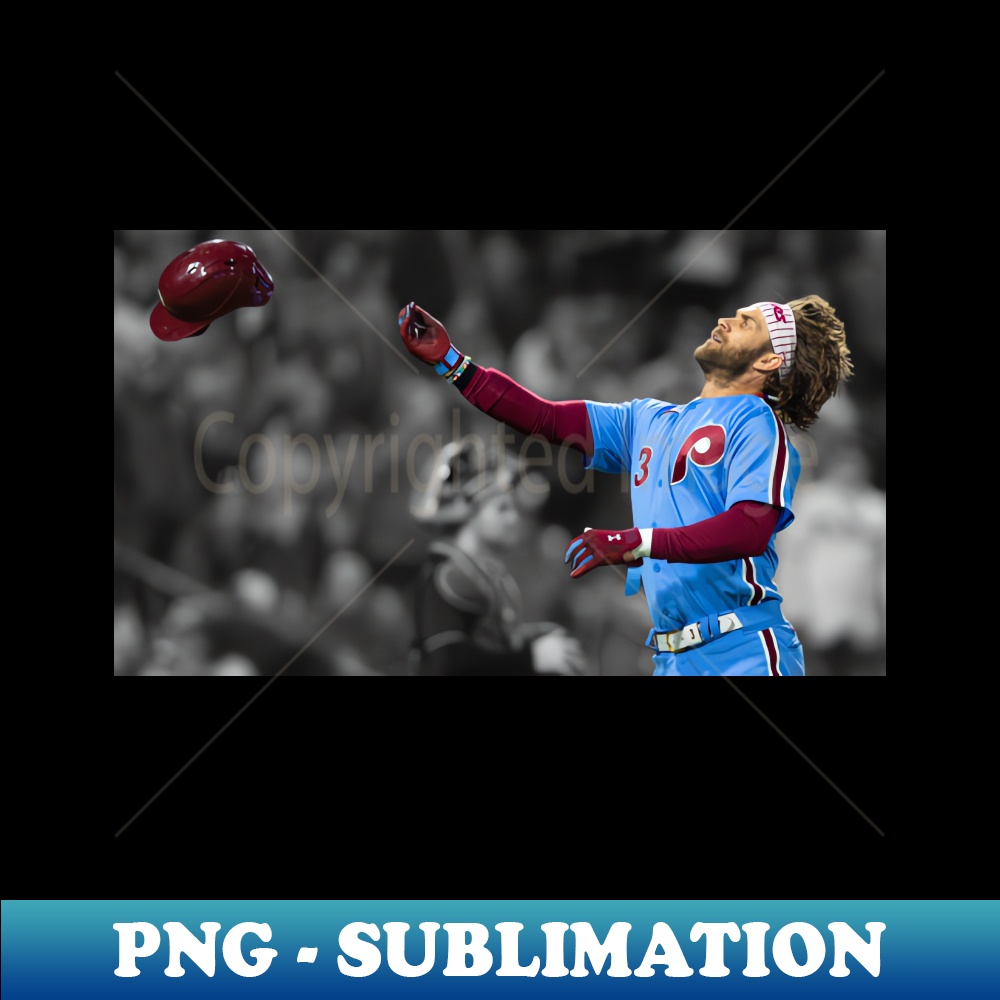 Bryce Harper Throws His Helmet - High-Quality PNG Sublimatio | Inspire ...