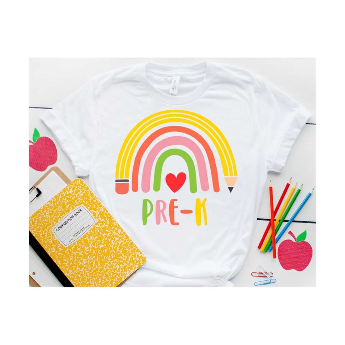 Pre-K Rainbow svg, First Day Of Pre-K svg, Pre-K Back To Sch | Inspire ...